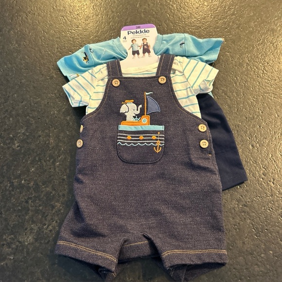 Pekkle | Bottoms | Pekkle 4 Piece Overall And Shorts Set Boatsnwt 3 ...